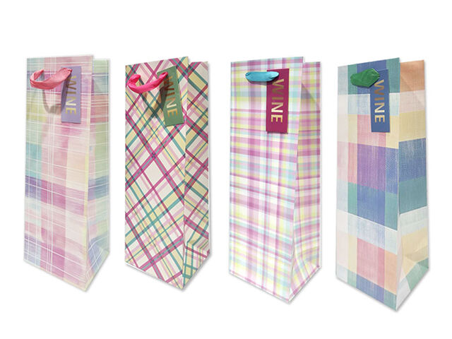 GIFT BAG BOTTLE 12.5X34.5X10CM SOLD QTY12